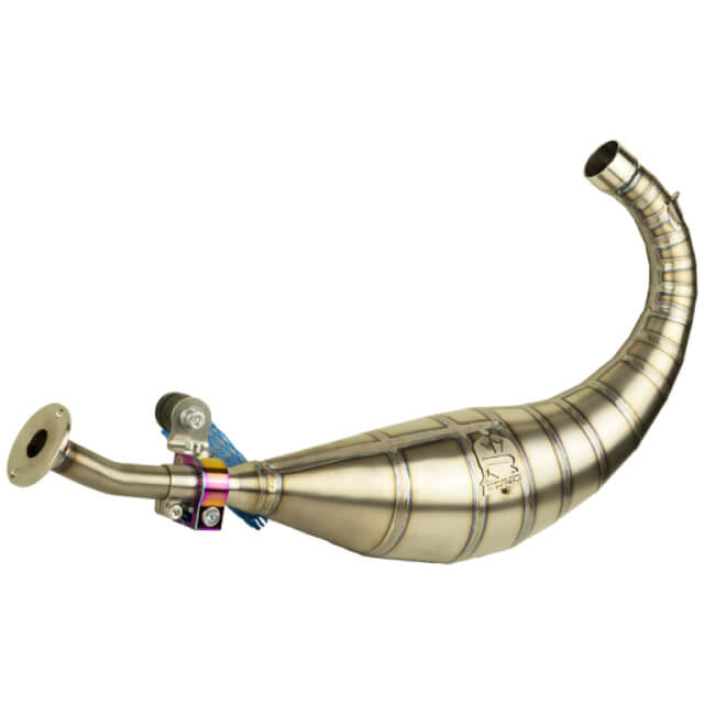 Titanium exhaust scarf KRM Derbi 96-100cc and 100cc FL – Motoscoot